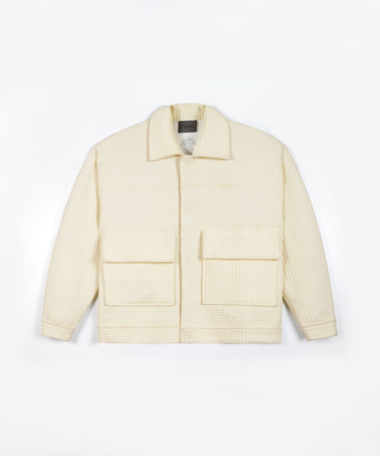 CREAM QUILTED JACKET– TOIR
